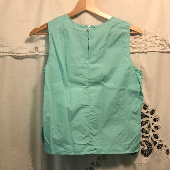 GAP | Tops | Lightweight Aqua Gap Tank With Metal Zipper Back | Poshmark